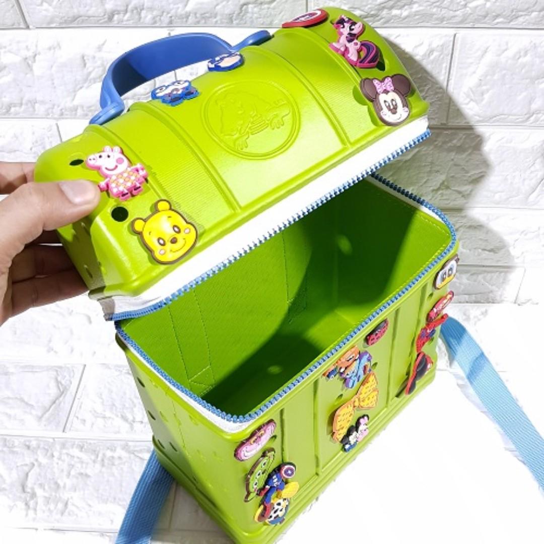 Crocs Kiddie Backpack - Light Green, Babies & Kids, Infant Playtime on ...