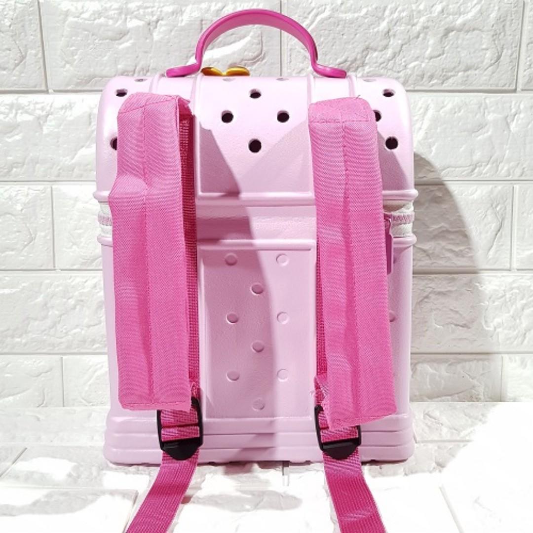 Crocs Kiddie Backpack - Light Pink, Babies & Kids, Going Out, Diaper ...