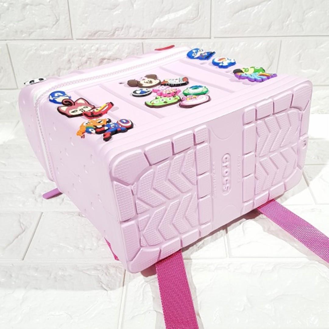 Crocs Kiddie Backpack - Light Pink, Babies & Kids, Going Out, Diaper ...