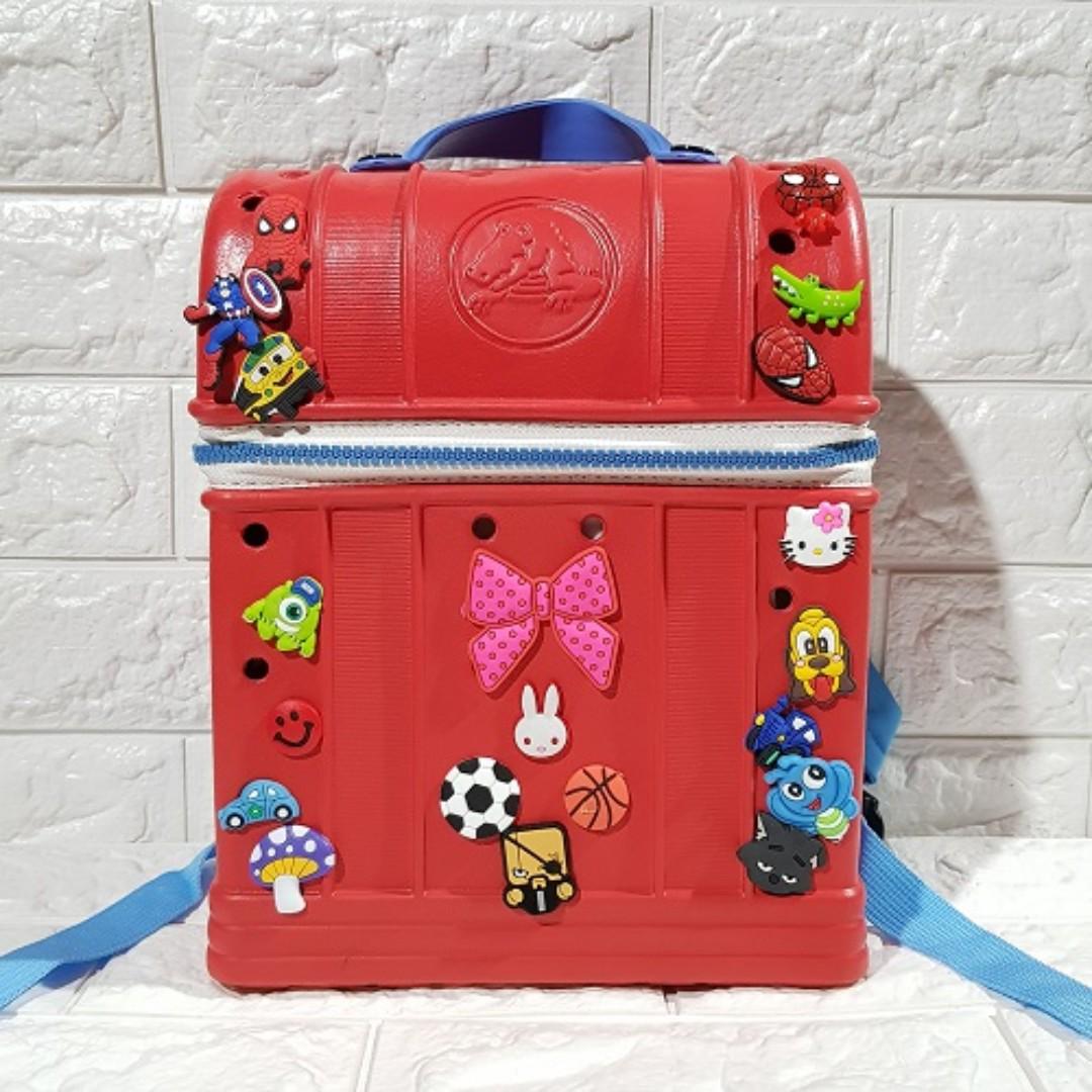 Crocs Kiddie Backpack - Red, Babies & Kids, Going Out, Diaper Bags ...