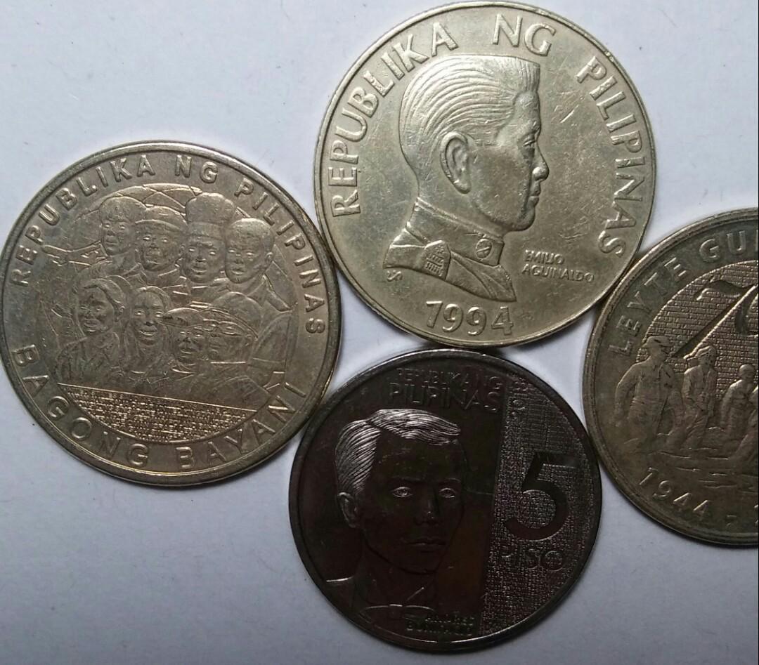 Different Five Peso Coins, Hobbies & Toys, Memorabilia & Collectibles ...