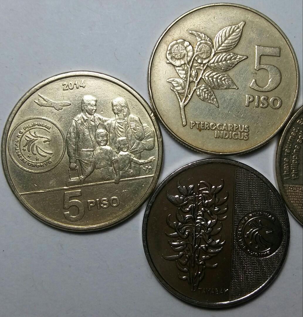 Different Five Peso Coins, Hobbies & Toys, Memorabilia & Collectibles ...