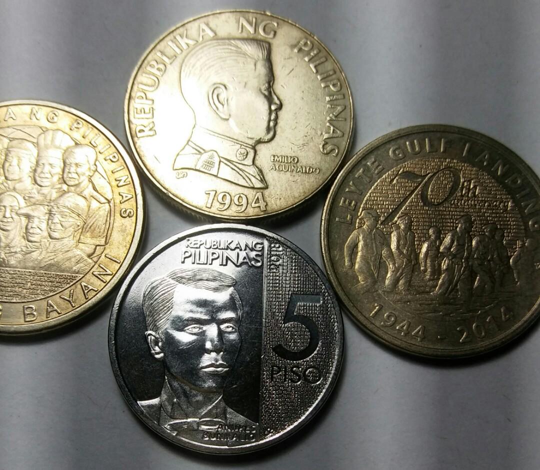 Different Five Peso Coins, Hobbies & Toys, Memorabilia & Collectibles ...