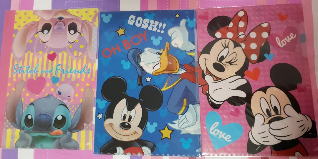Disney plastic folder, Hobbies & Toys, Stationery & Craft, Stationery ...