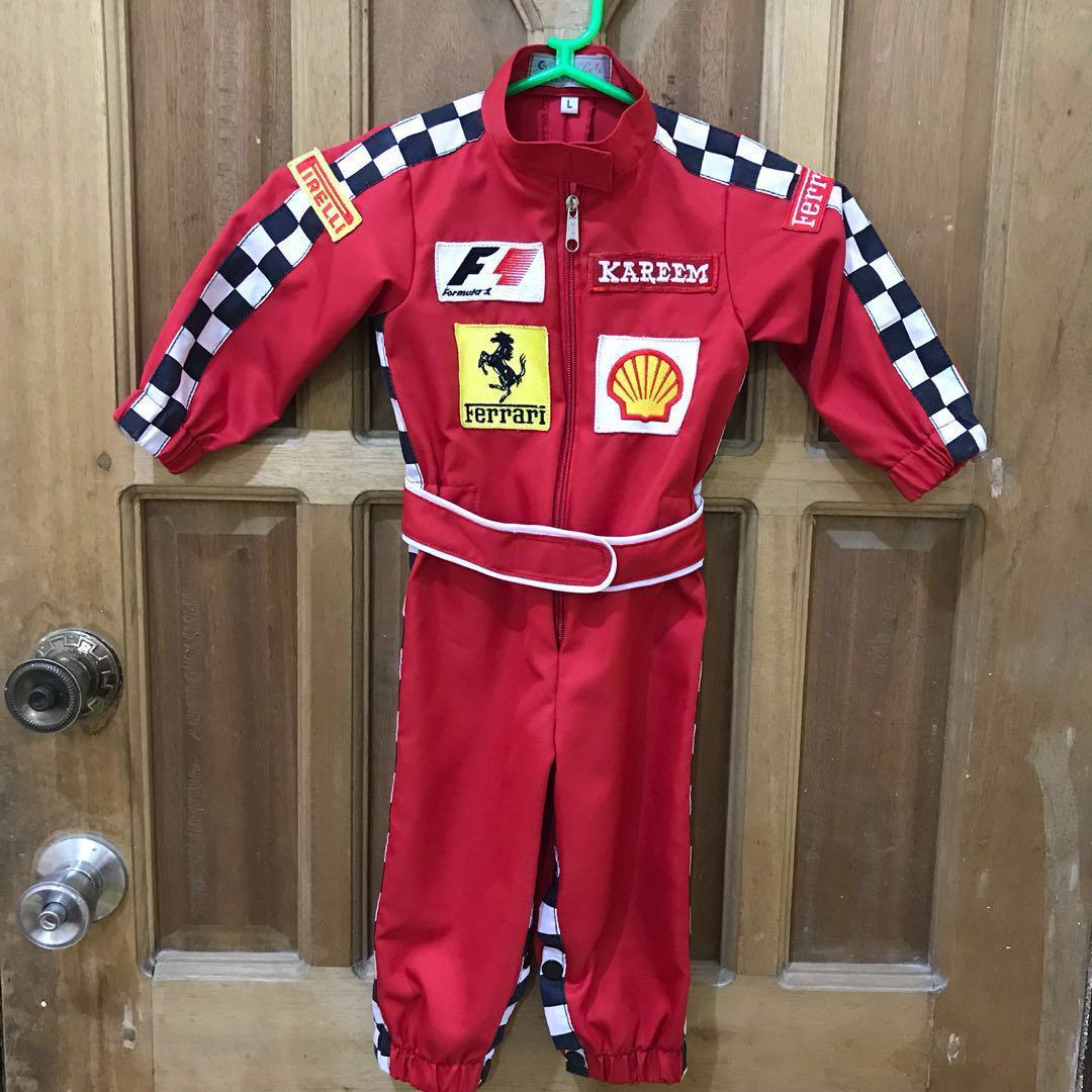 Ferrari Car Racer Costume, Babies & Kids, Babies & Kids Fashion on ...