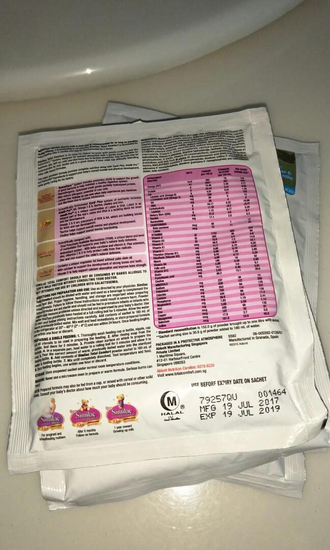 Free Similac Total Comfort sample pack, Babies & Kids, Nursing ...