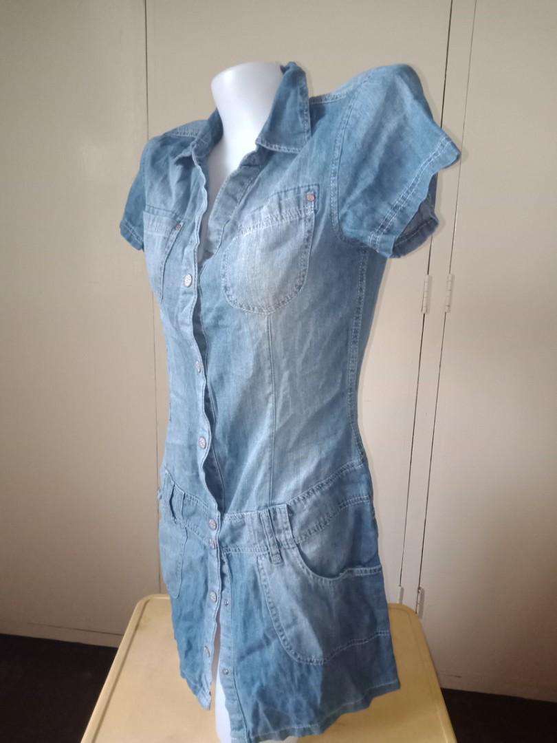 100 now H&M maong dress, Women's Fashion, Dresses & Sets, Dresses on ...