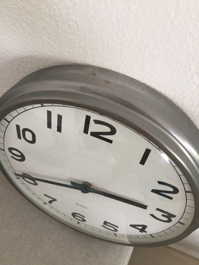 IKEA PUGG wall clock, Furniture & Home Living, Home Decor, Clocks on ...