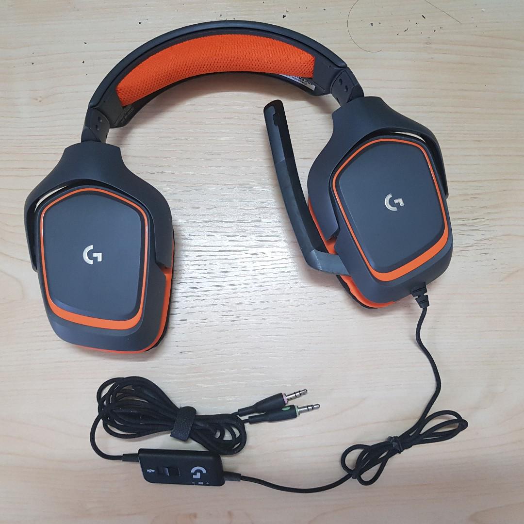 LOGITECH G231 STEREO GAMING HEADSET, Audio, Headphones & Headsets on ...