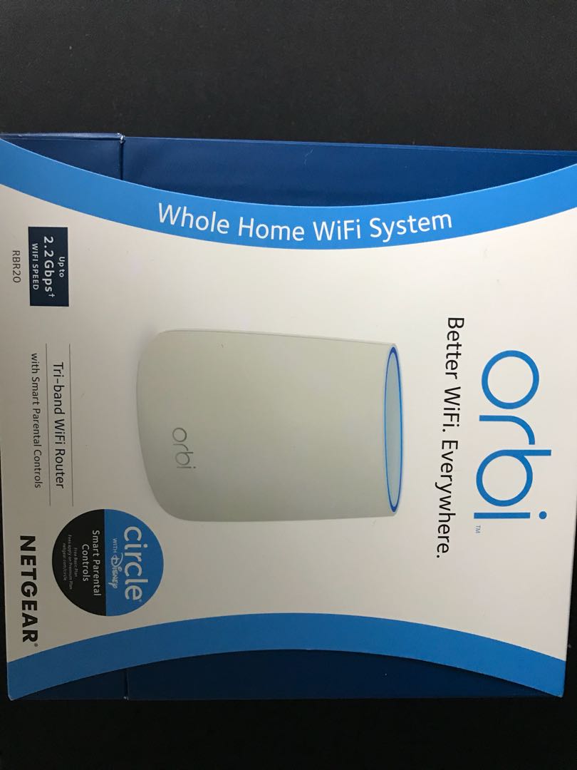 Netgear Orbi Micro AC2200 三頻 Mesh Wi-Fi 單體路由器 RBR20, 電腦＆科技, 電腦周邊及配件 ...