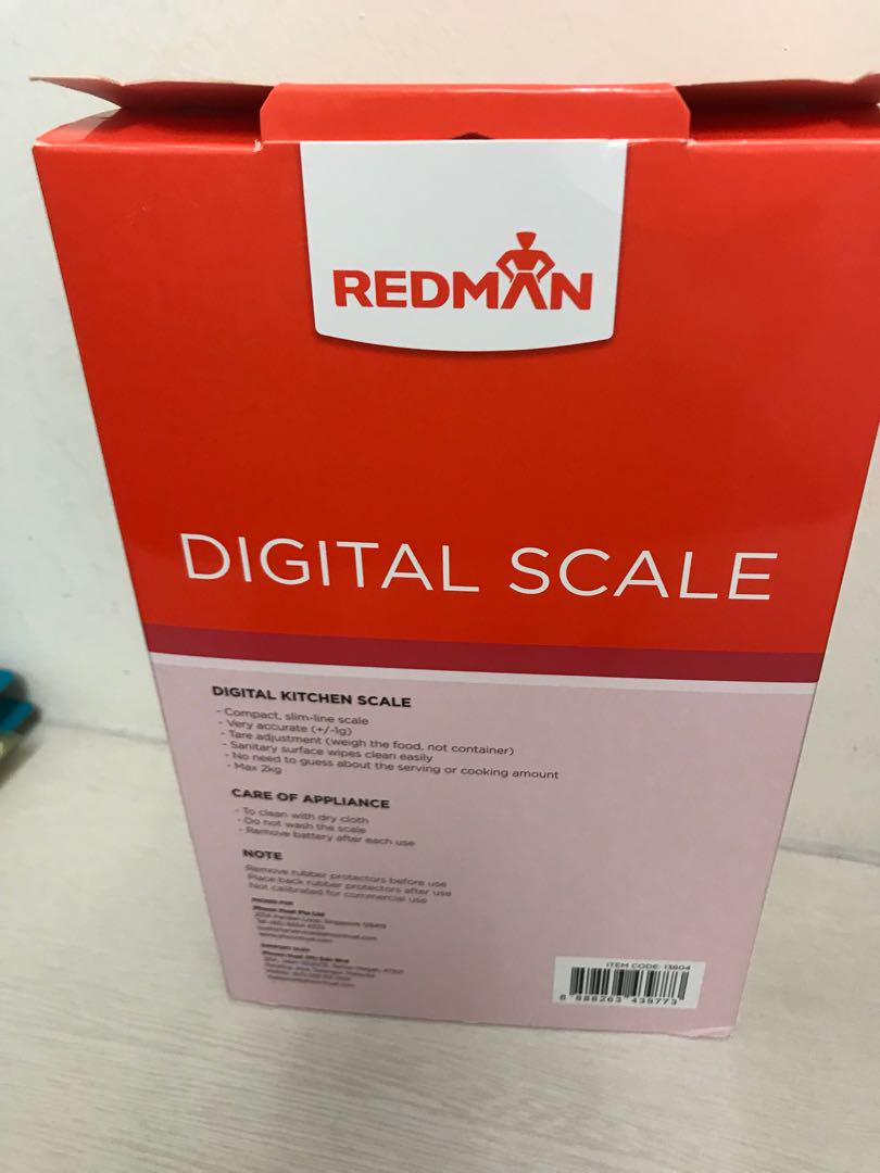 Redman Digital kitchen scale, Furniture & Home Living, Bathroom ...
