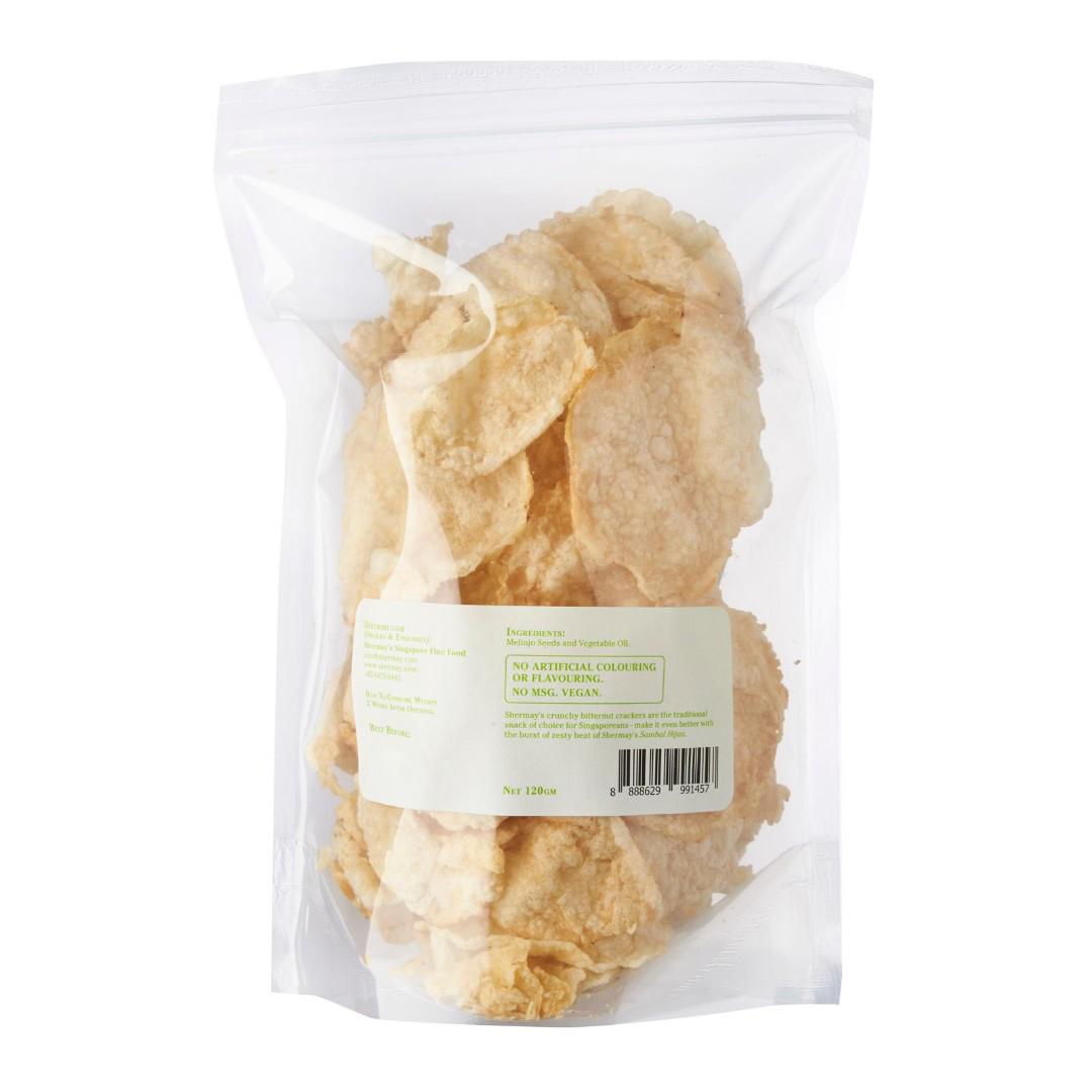 Shermay's Emping Bitternut Crackers (Vegan, Halal certified), Food ...