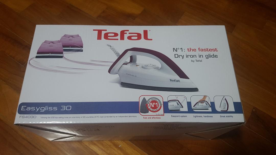 Tefal Dry Iron Easygliss 30, TV & Home Appliances, Irons & Steamers on Carousell