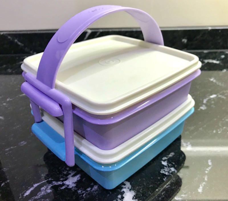 Tupperware lunch box - 2 tier, Furniture & Home Living, Kitchenware ...