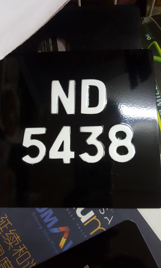 Vespa number plate standard white font, Auto Accessories on Carousell