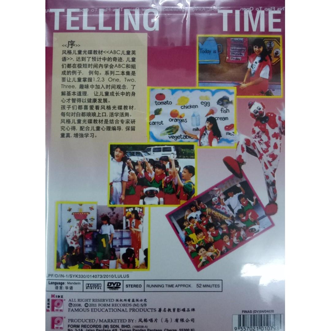 ABC English For Children Vol.2 Telling Time DVD, Hobbies & Toys, Music ...
