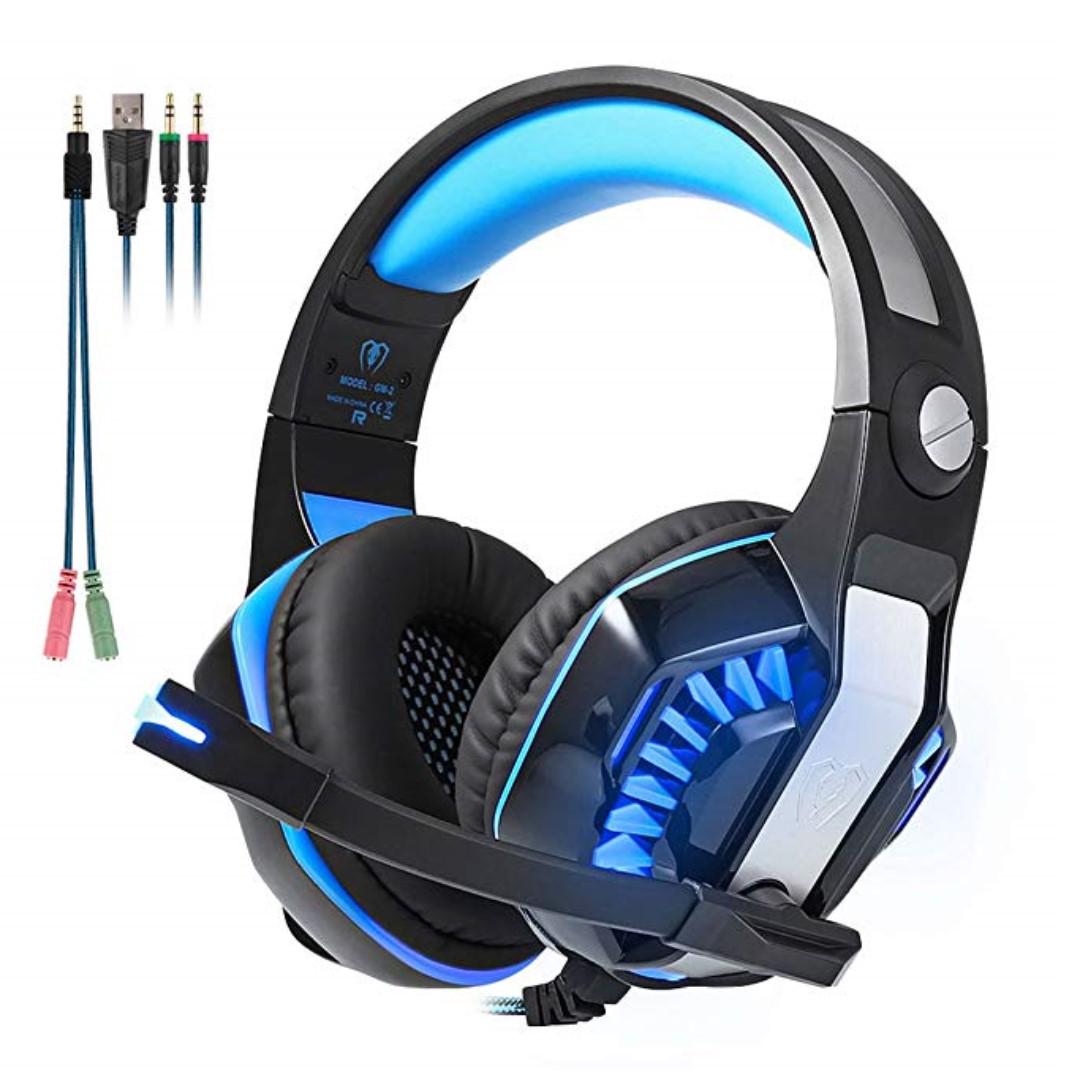 Beexcellent GM-2 Surround Sound Gaming Headset, Over Ear Noise ...
