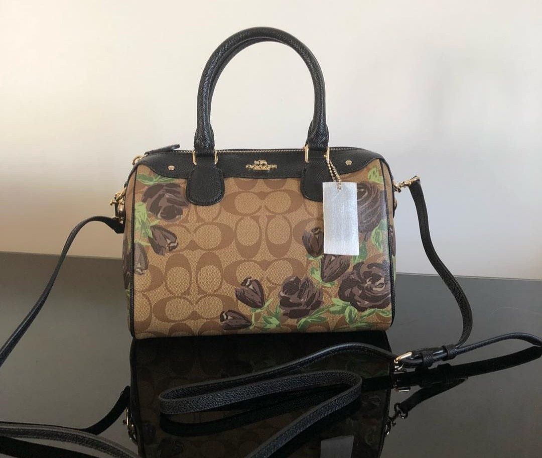 Coach Mini Bennet Signature Floral Authentic, Barang Mewah, Tas ...