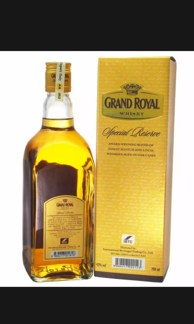 GRAND ROYAL WHISKY SPECIAL RESERVE 2013, 43%, 700ML, Food & Drinks ...
