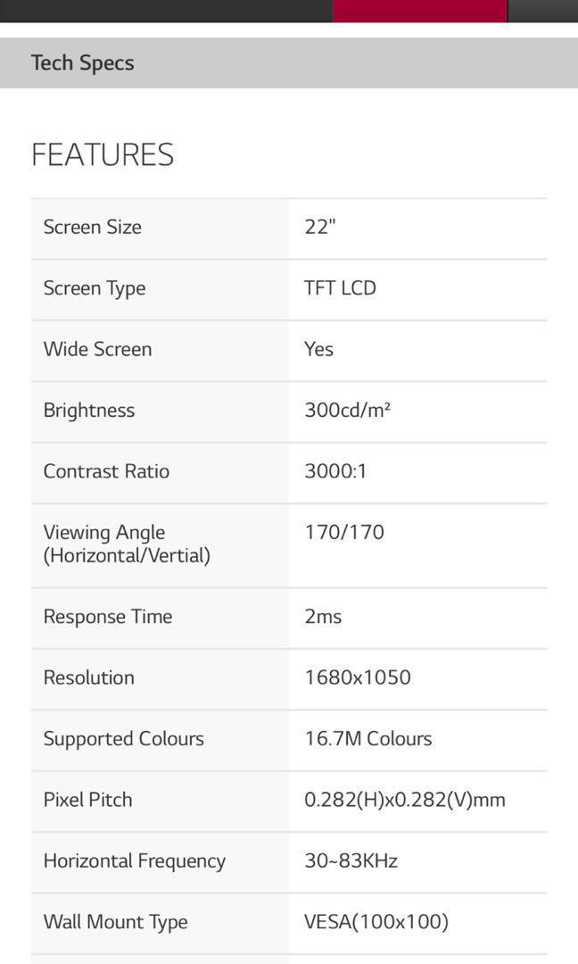 HP x23LED monitor -23 inch full HD, Computers & Tech, Parts ...