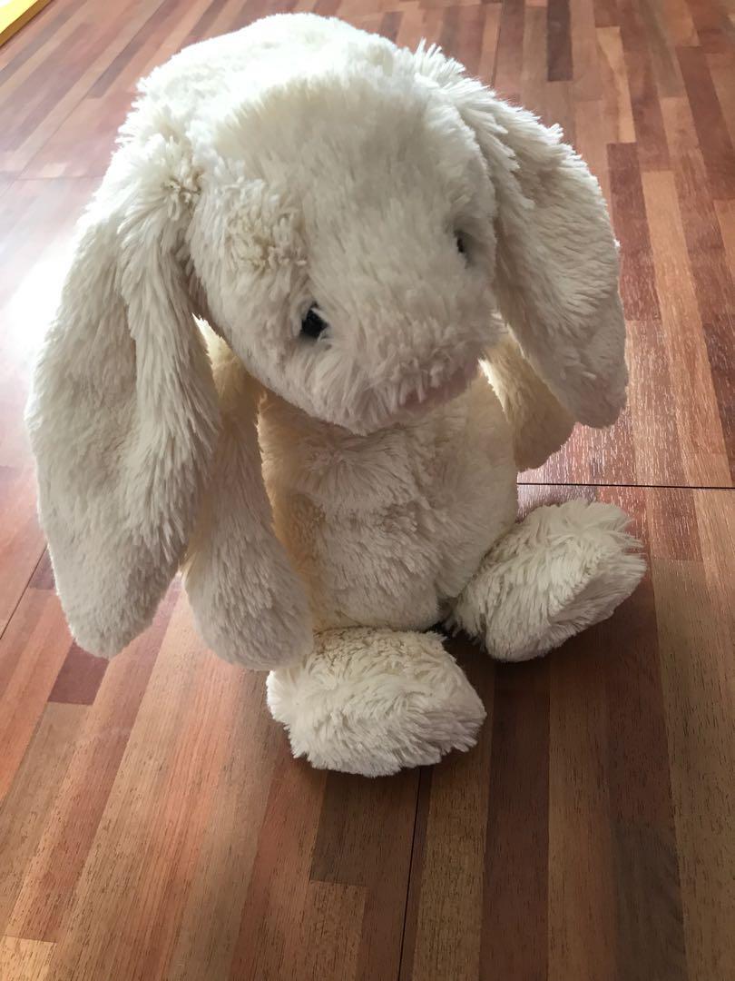 Jellycat White Rabbit, Babies & Kids, Infant Playtime on Carousell