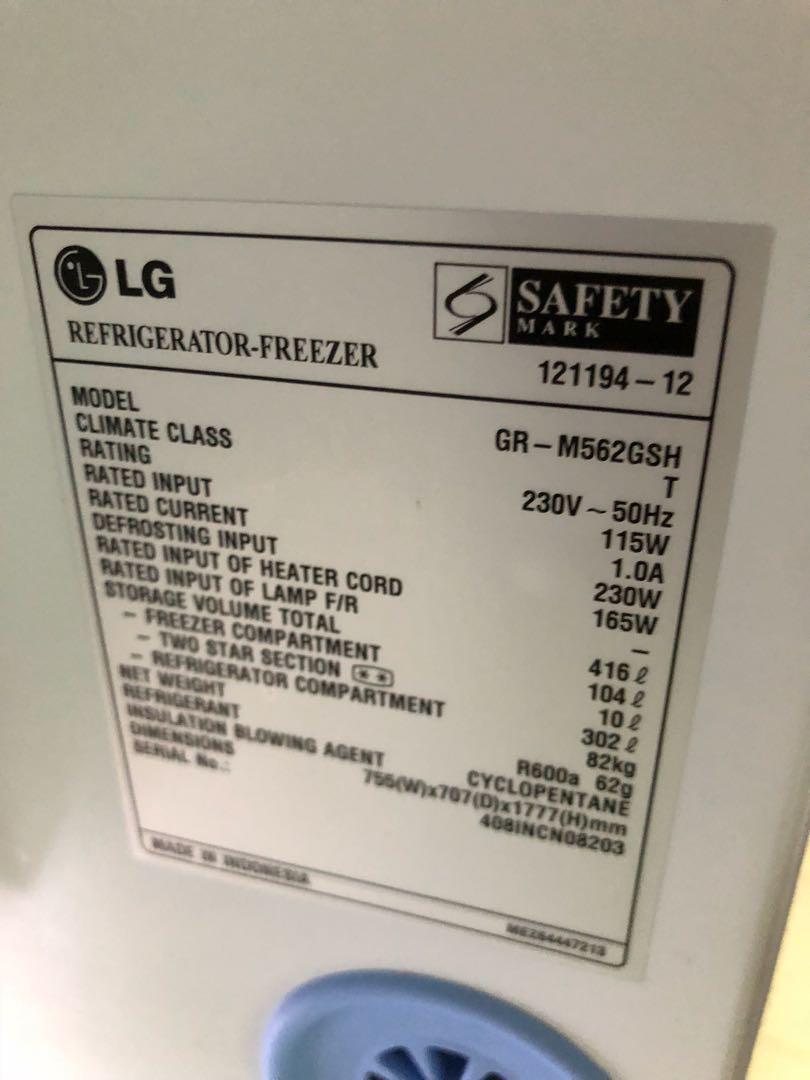 LG refrigerator, TV & Home Appliances, Kitchen Appliances ...