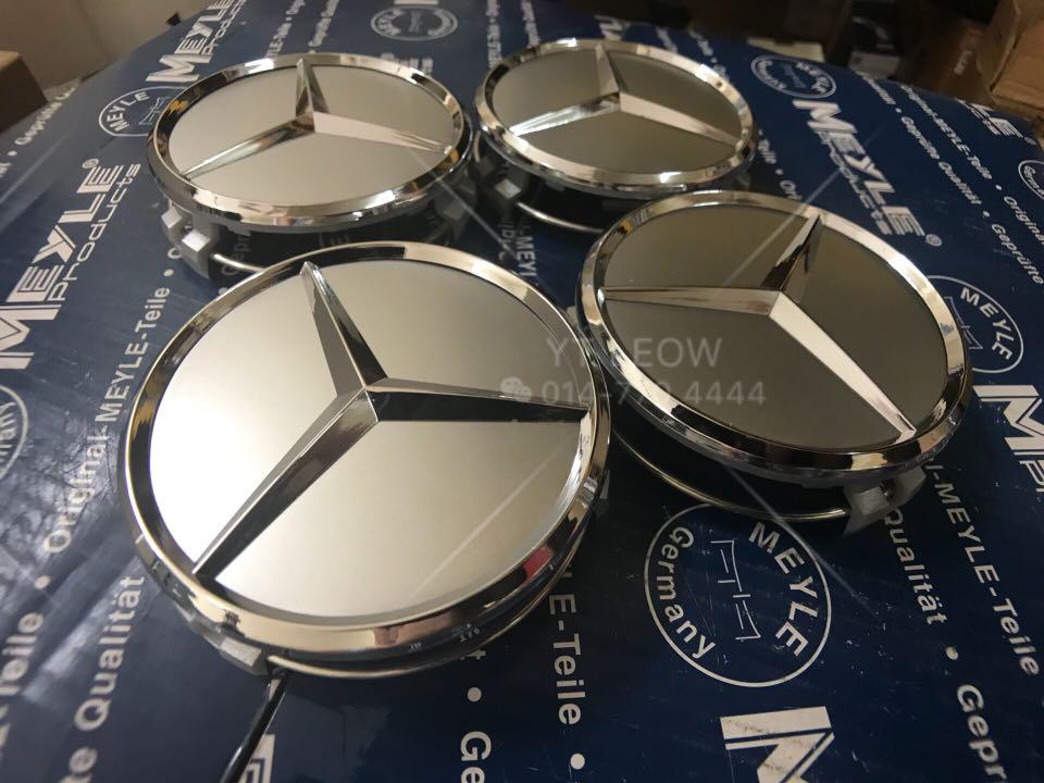 Mercedes alloy wheel center hub cap, Auto Accessories on Carousell