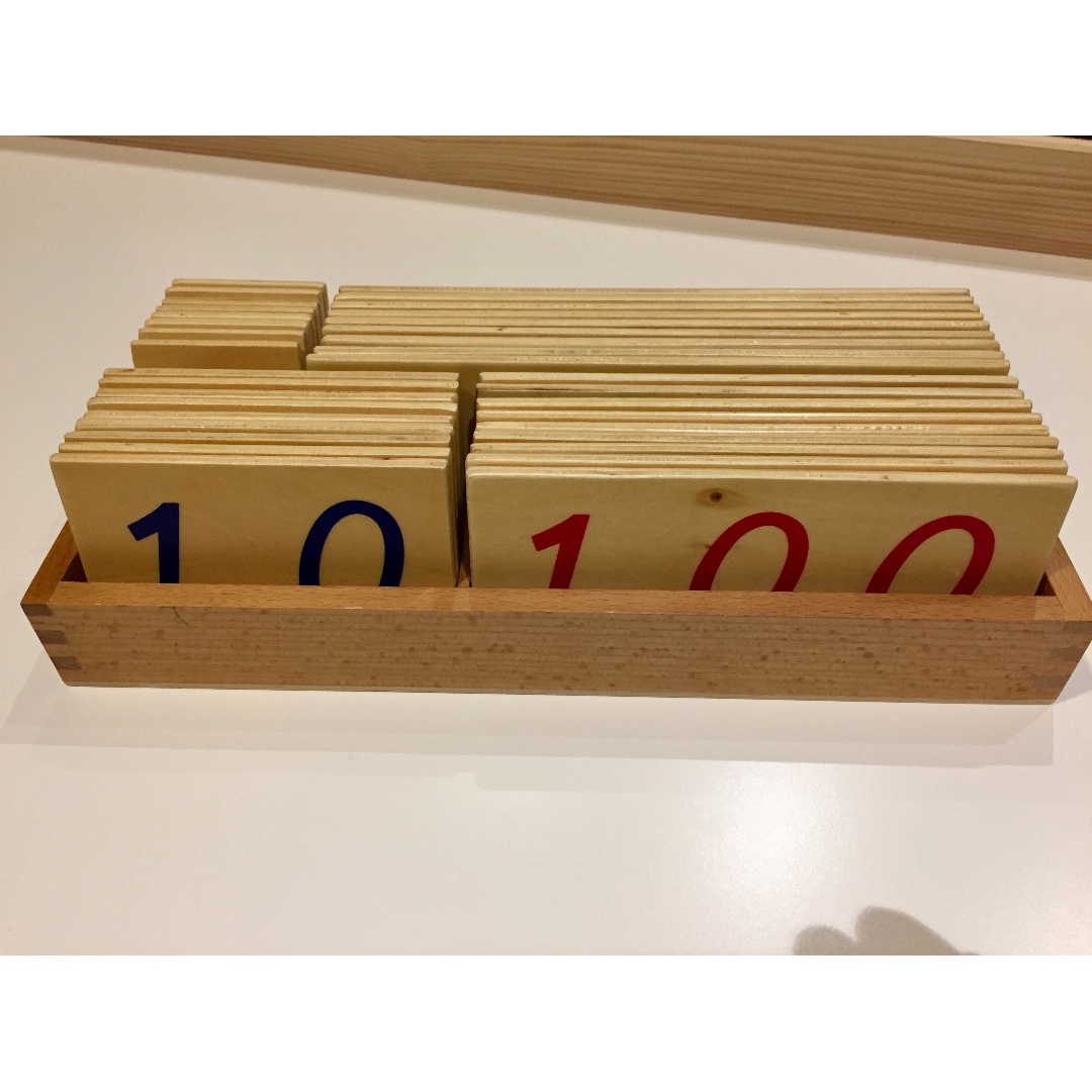 Montessori Large Wooden Number Cards With Box (1-9000), Hobbies & Toys ...