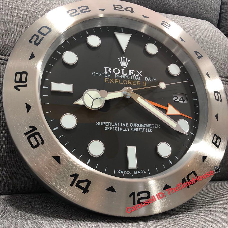 Rolex Explorer Black Dial Wall Clock , Mobile Phones & Gadgets ...