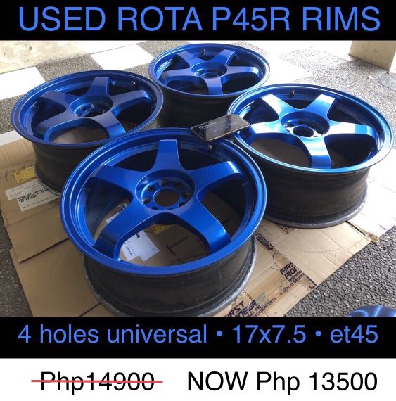 Rota P45R rims, Car Parts & Accessories on Carousell