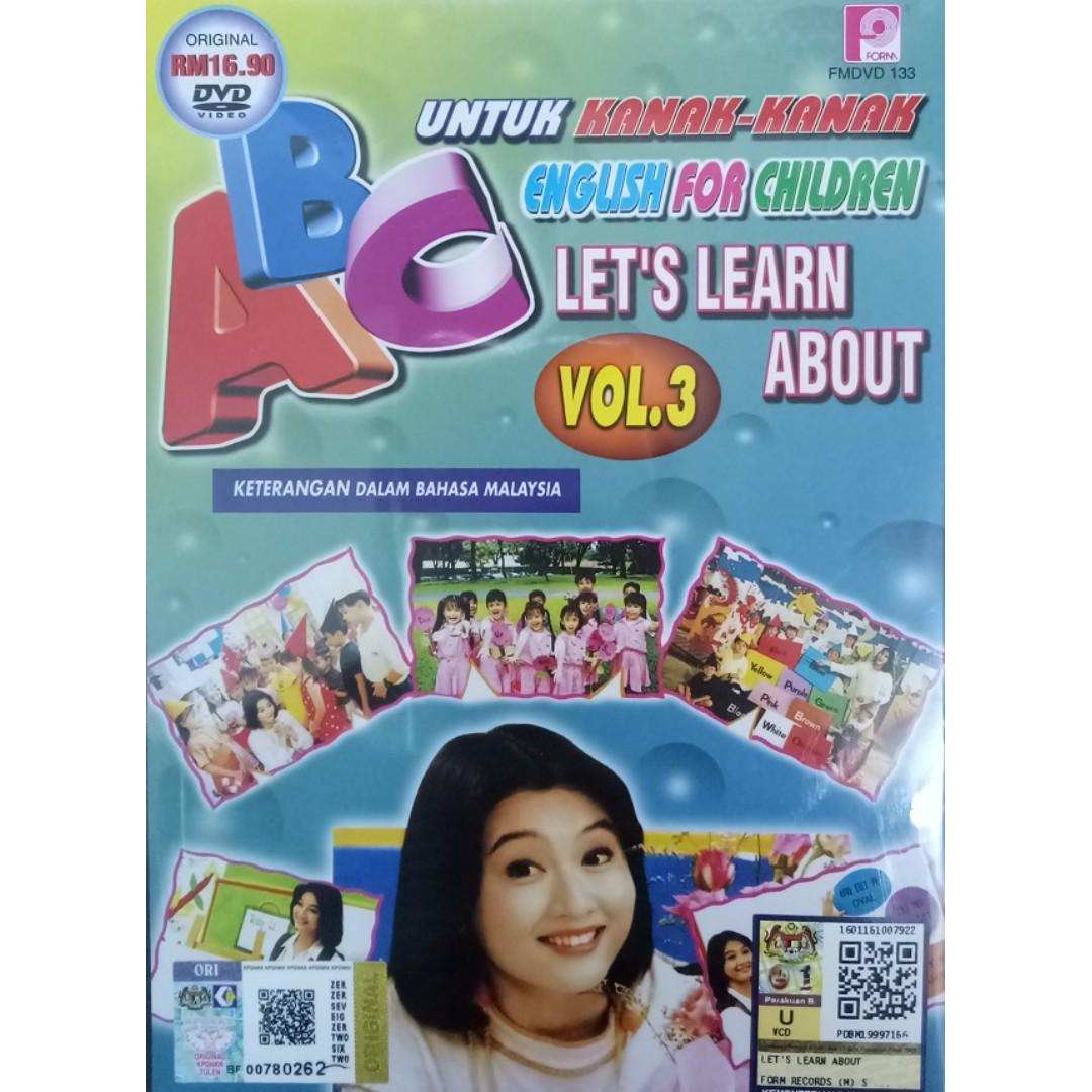 ABC English For Children Let's Learn About Untuk Kanak-kanak Vol.3 DVD, Hobbies & Toys, Music ...