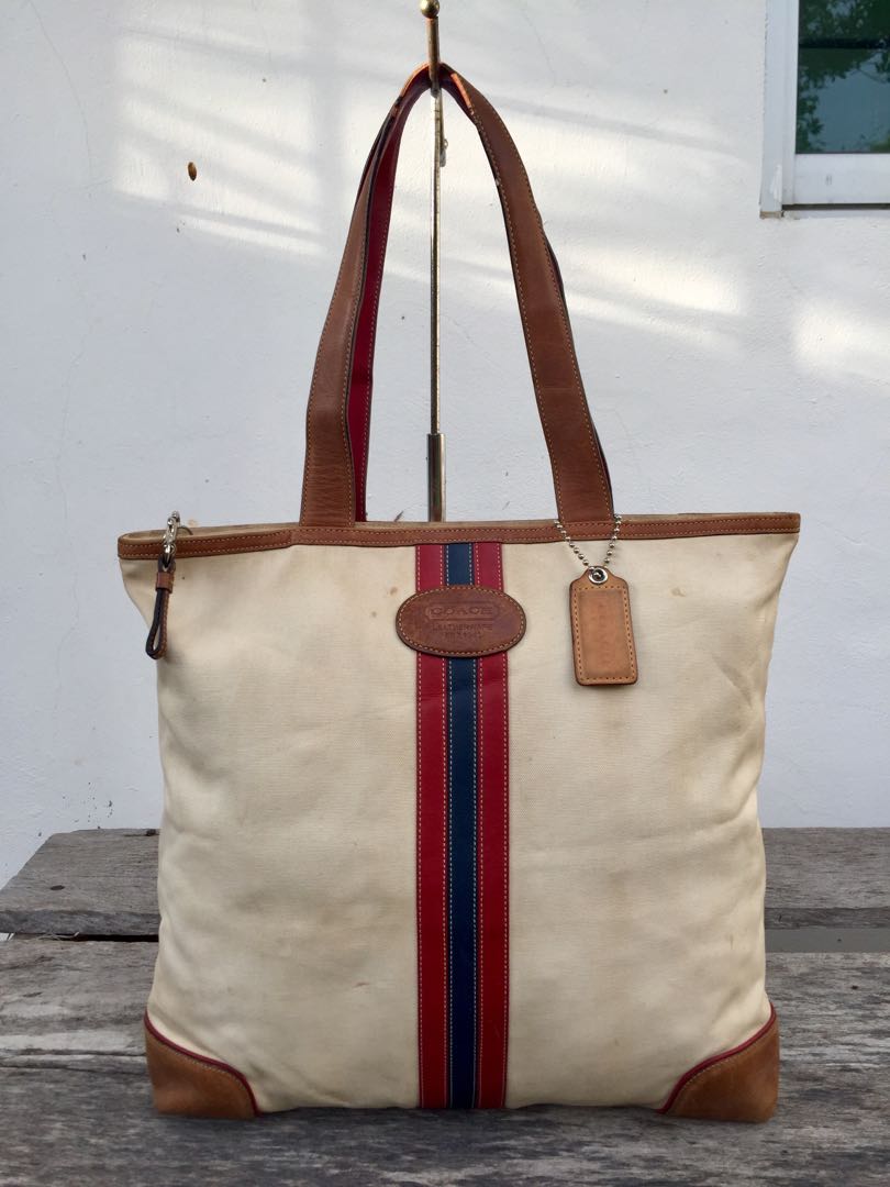 Authentic Coach Leatherware Tote Bag, Women's Fashion, Bags & Wallets ...
