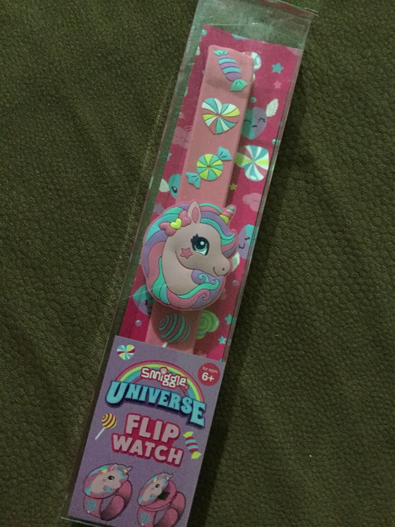Brandnew Smiggle Flip Watch, Babies & Kids, Babies & Kids Fashion on ...