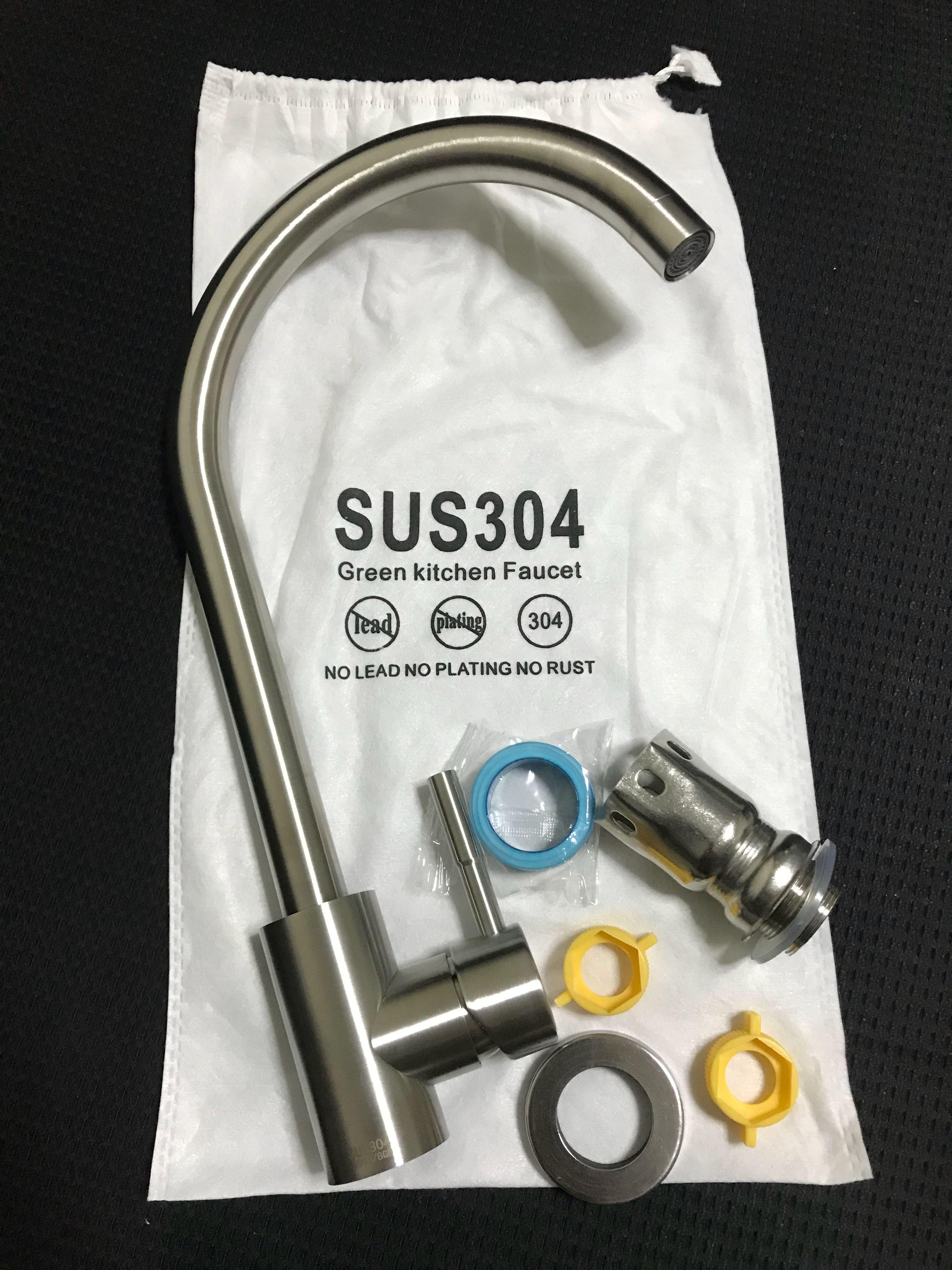 Dual Temperature Kitchen Faucet (SUS304 Grade), Furniture & Home Living ...