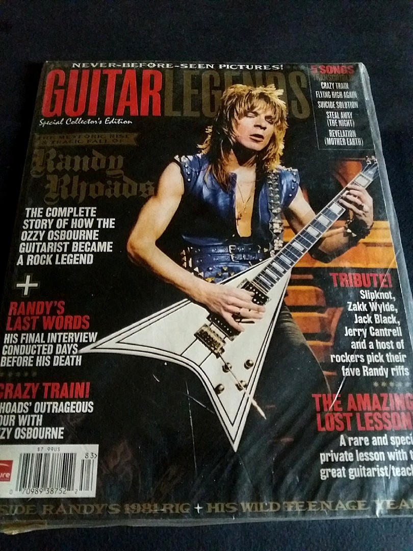 Guitar legends rock magazine (Randy Rhoads), Hobbies & Toys, Books ...