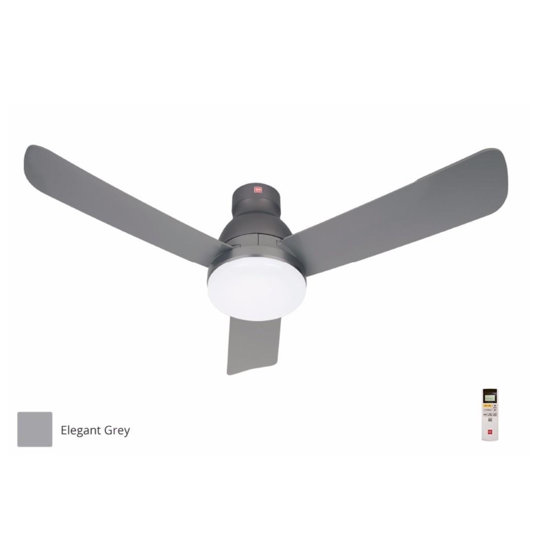 KDK ceiling fan with LED light, Everything Else on Carousell
