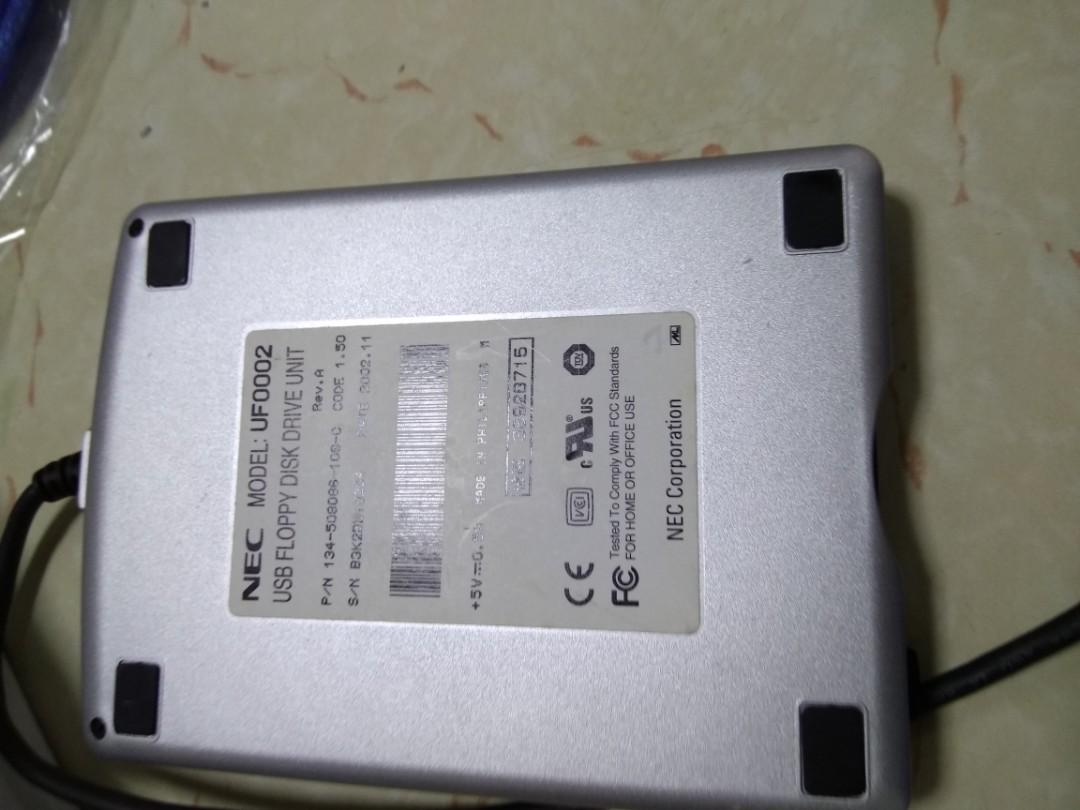NEC model UF0002 USB floppy disk driver unit, 電腦＆科技, 電腦周邊及配件, 硬碟及儲存器 ...