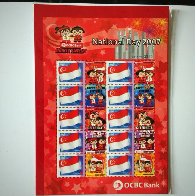 OCBC Bank Mighty Savers National Day 2007 Stamp, Hobbies & Toys ...