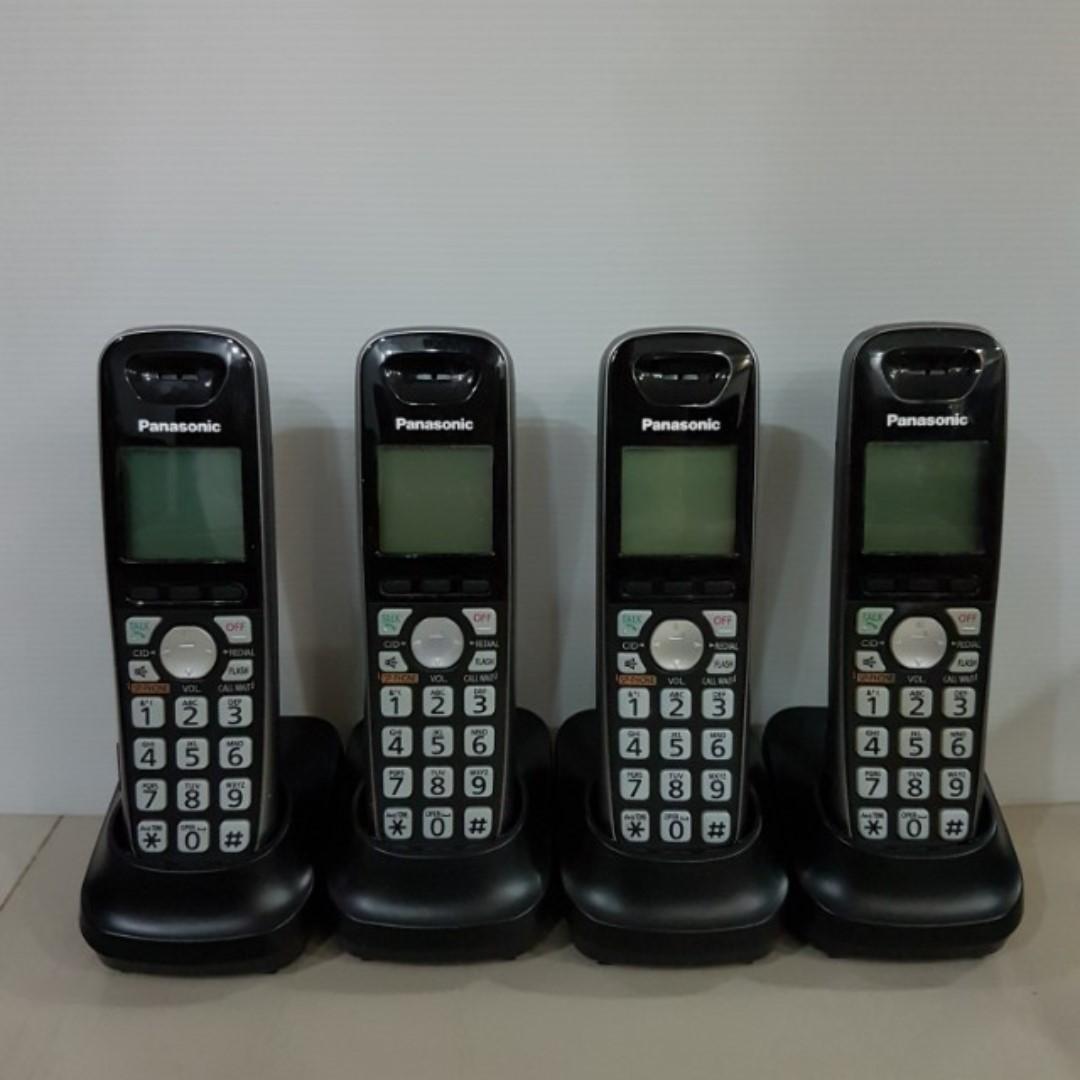 Panasonic KX-TG4034 DECT 6.0 Plus 5 Handset Cordless Phones with ...