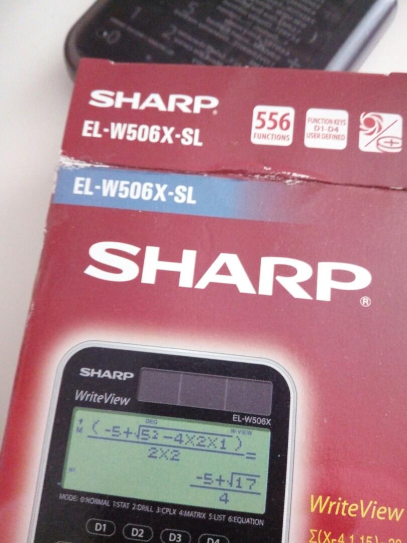 [SHARP SCIENTIFIC CALCULATOR] WriteView EL-W506X-SL, Computers & Tech ...