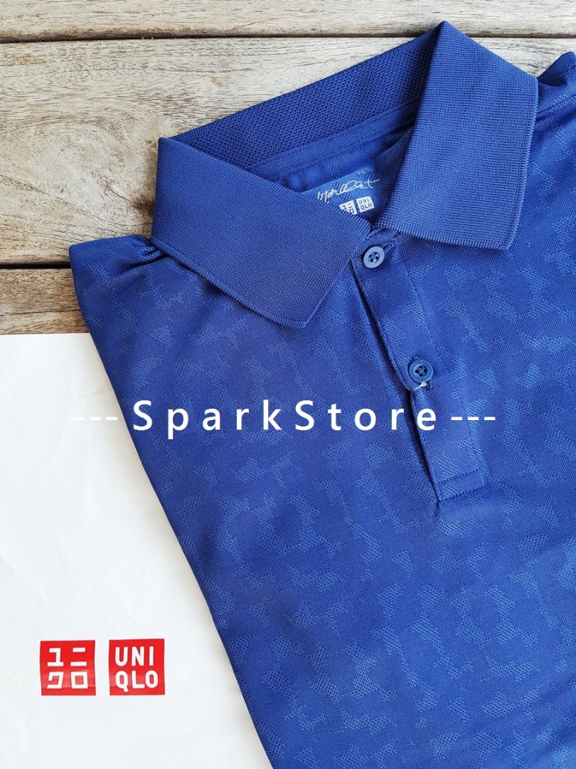 Uniqlo Kaos Polo Shirt Dry-EX SPRZ NY Biru, Fesyen Pria, Pakaian , Atasan di Carousell