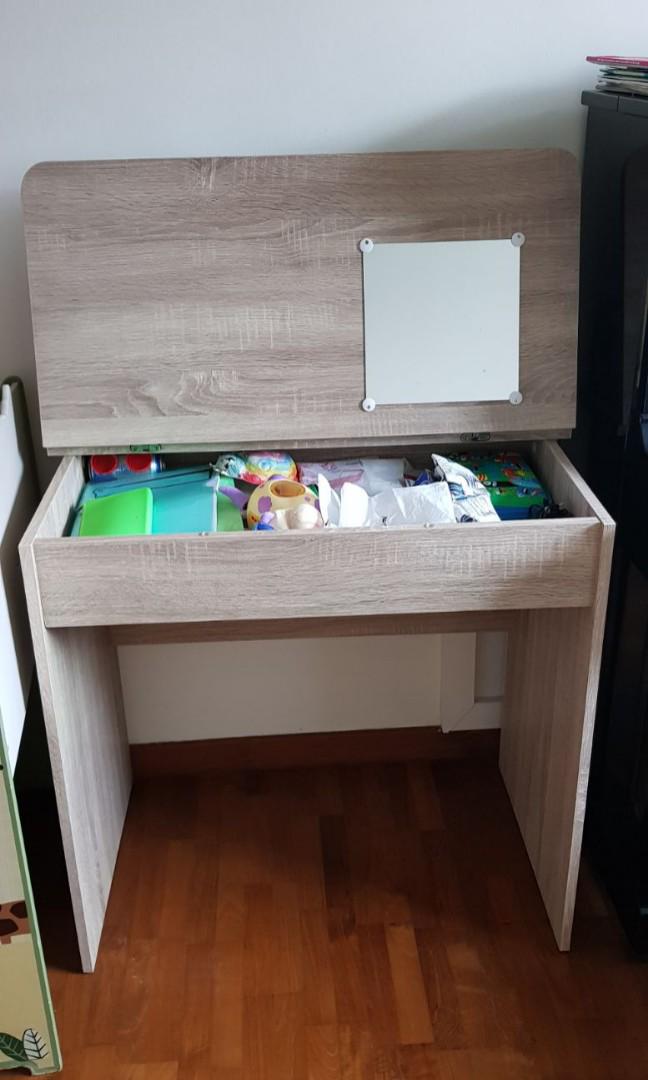 vihive small dressing table/study table with mirror, Furniture & Home ...