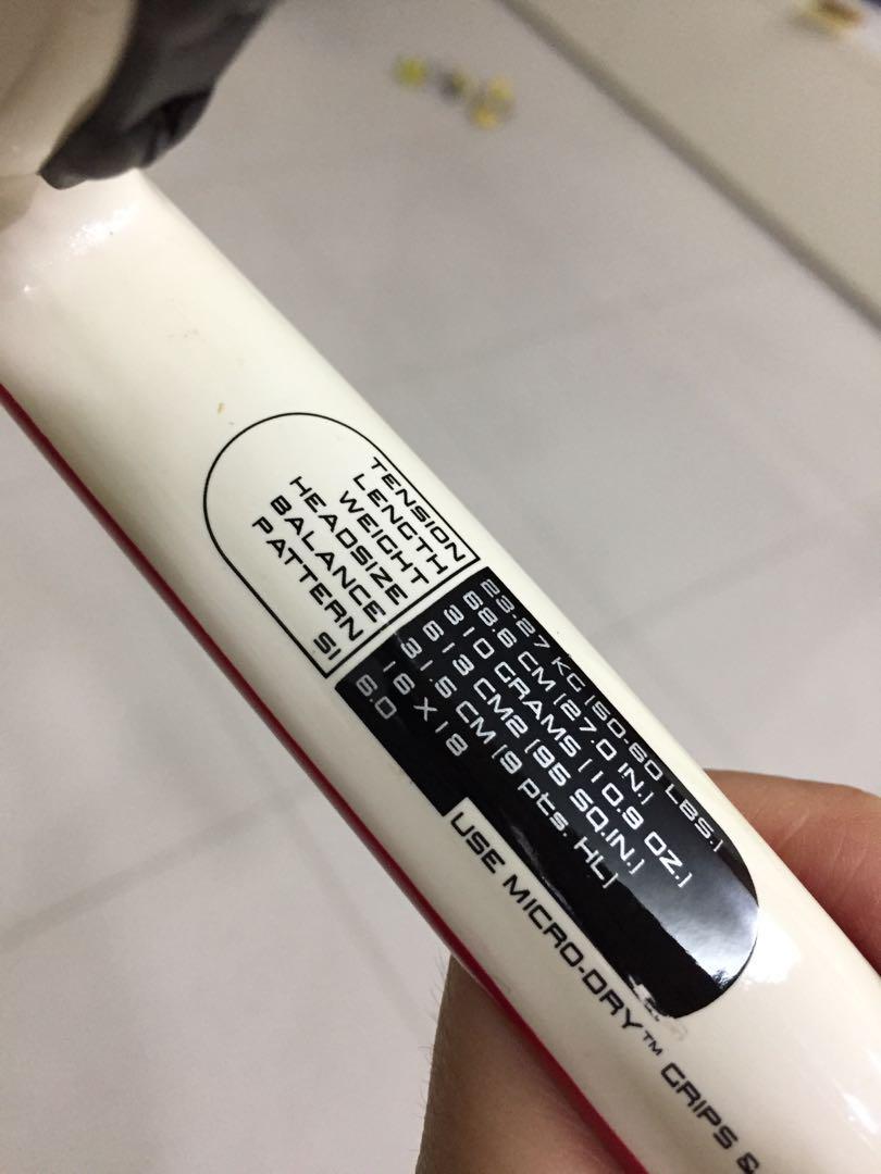 Wilson nCode Six One 95, 16 x 18, Sports Equipment, Sports & Games ...