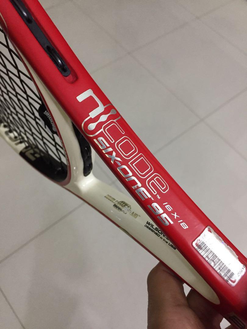 Wilson nCode Six One 95, 16 x 18, Sports Equipment, Sports & Games ...