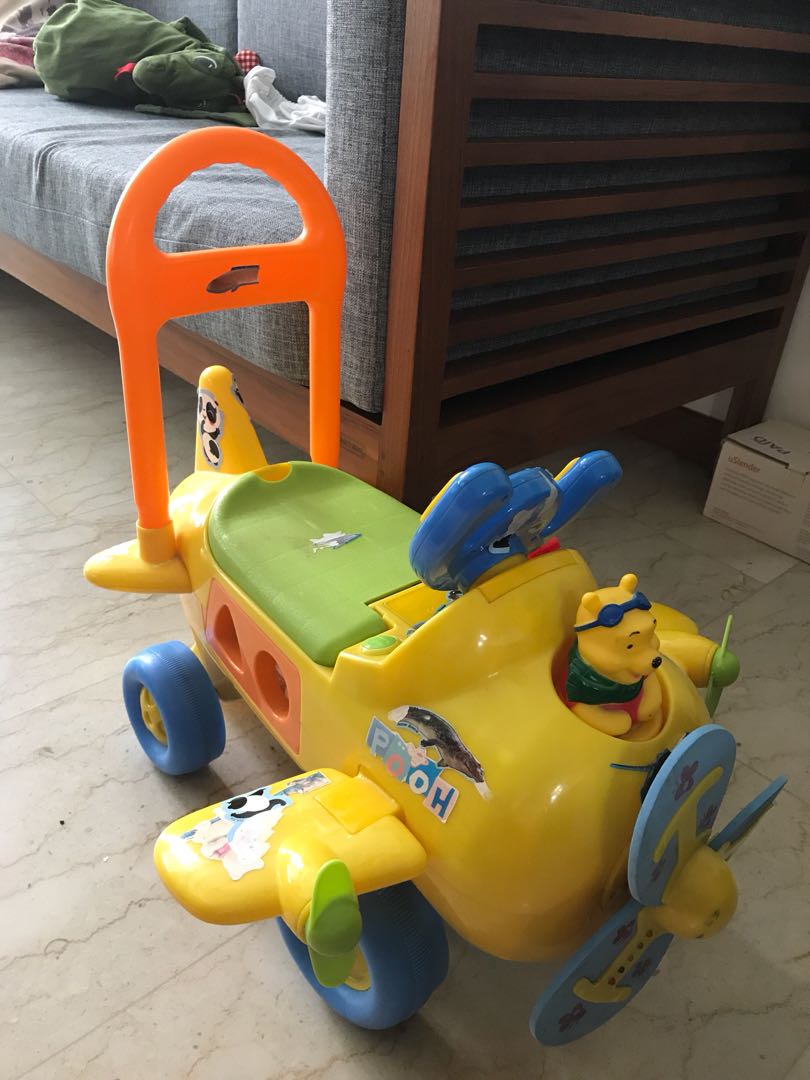 Winnie the Pooh walker push cart, Babies & Kids, Infant Playtime on ...