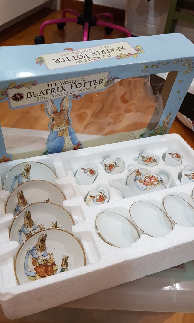 Beatrix Potter Mini Porcelain Set, Furniture & Home Living, Kitchenware ...