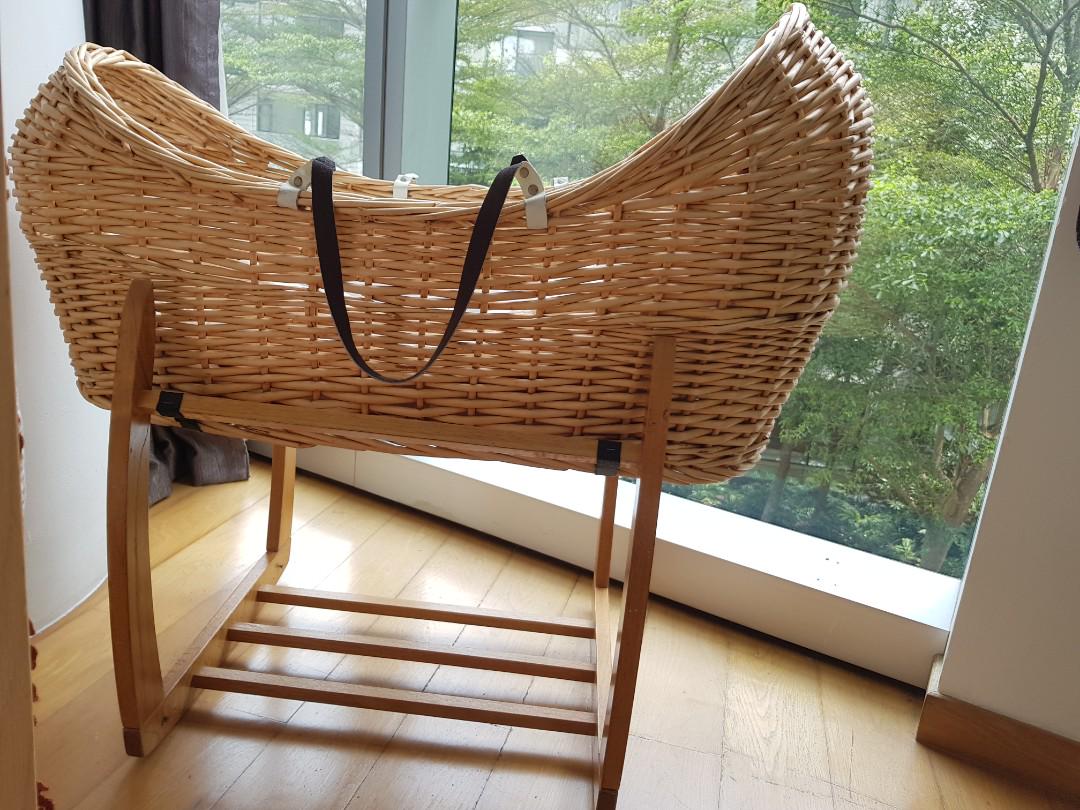 Beautiful rocking moses basket, Babies & Kids, Baby Nursery & Kids ...