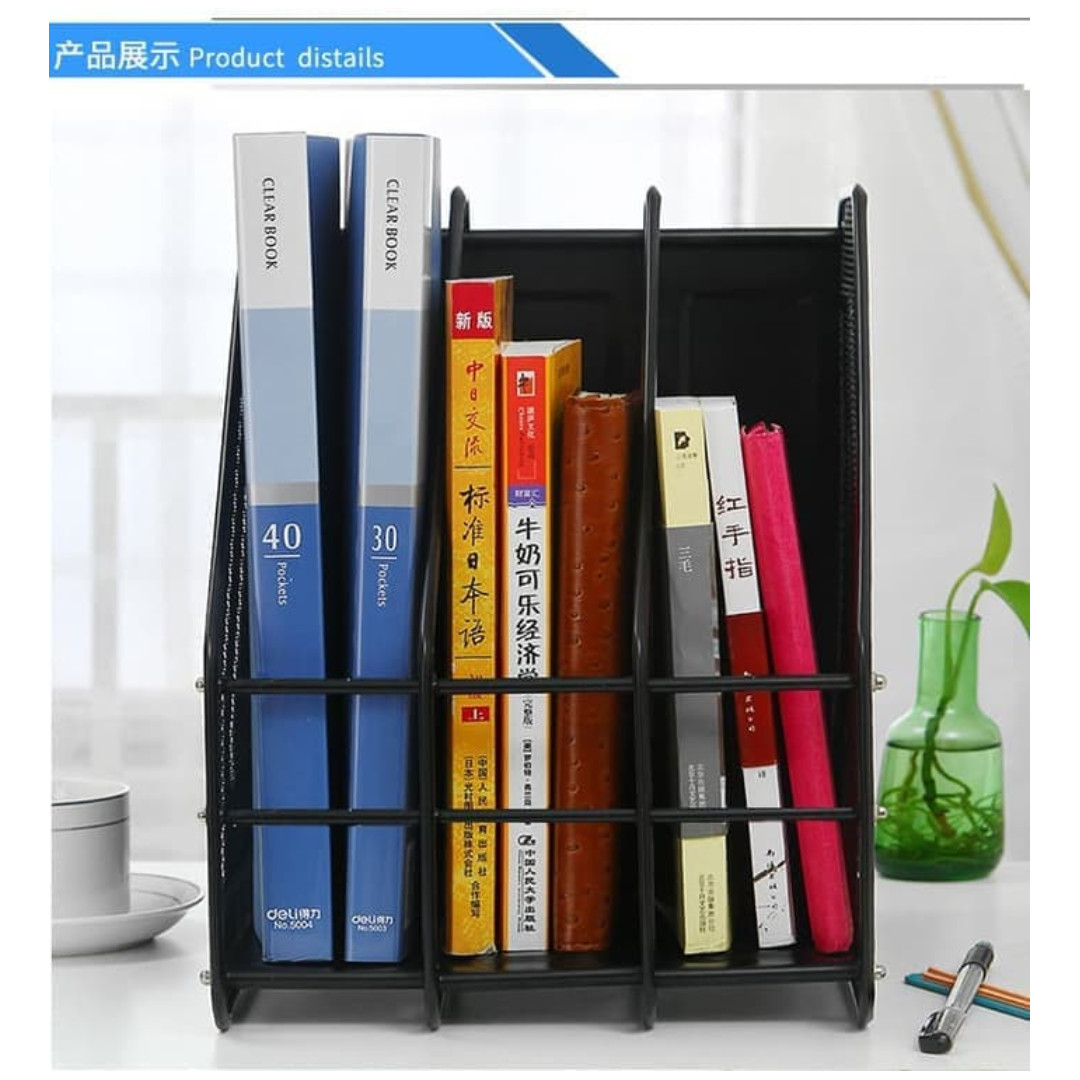 Box File Magazine Case Tray 3 Tier Tempat Dokumen Arsip Majalah Besi ...