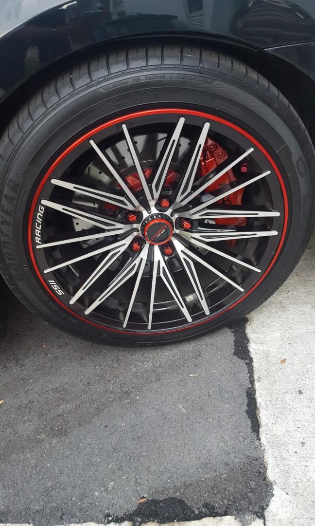 Civic fd1 17 inch sports rims, Car Accessories, Accessories on Carousell
