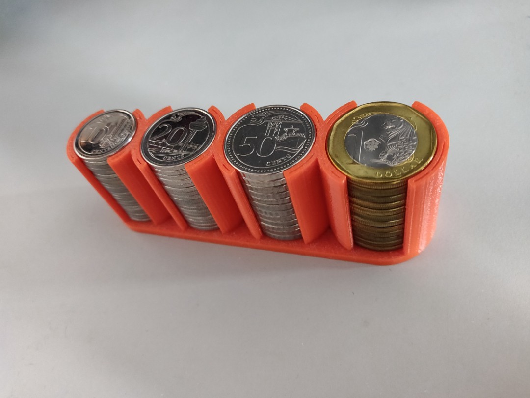 Coins Organiser 3D printed, Hobbies & Toys, Stationery & Craft, Craft ...